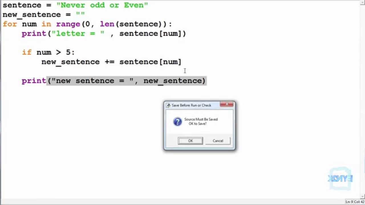 Python Exercise 8.1 - for loop - YouTube