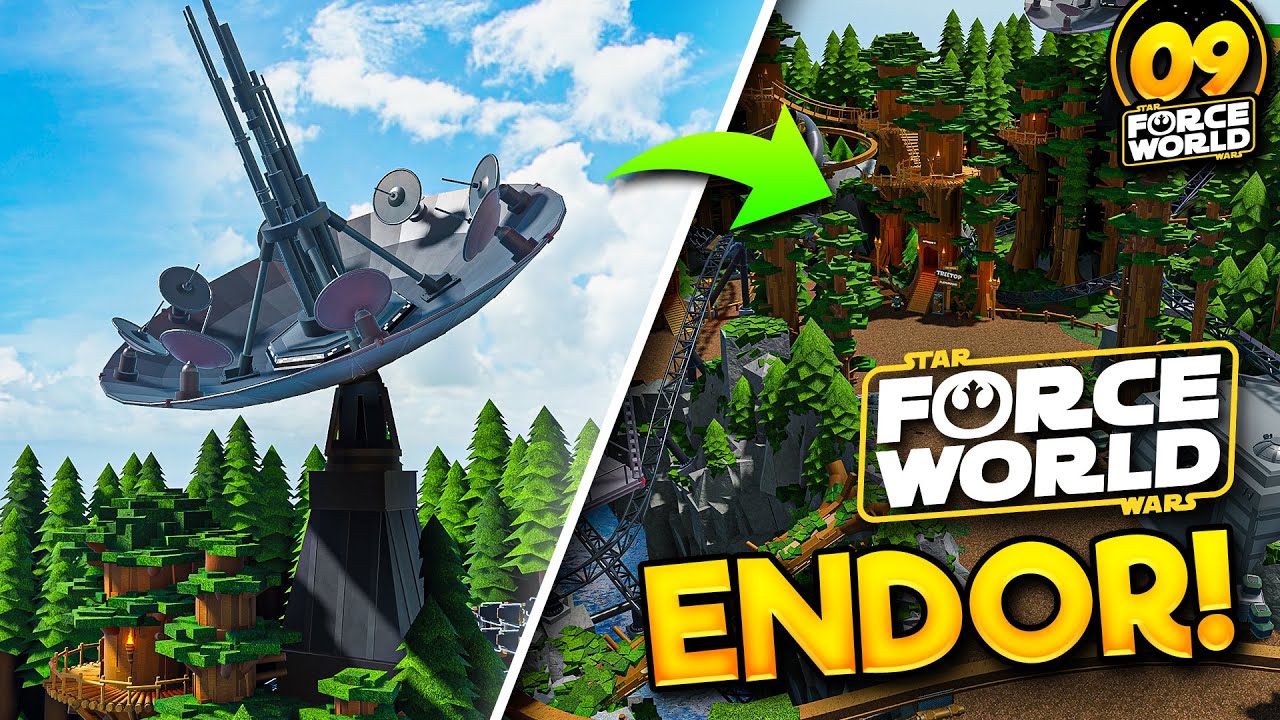 Finishing the ENDOR Area! • Building Force World | #9 - YouTube