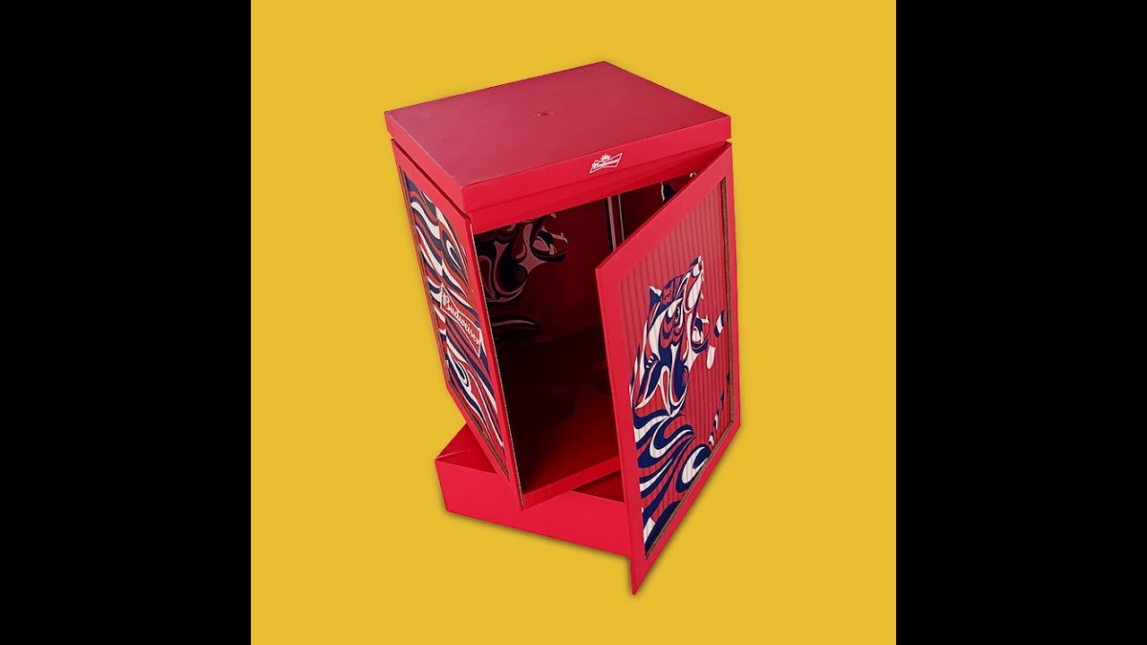 STPP Rotate Wine/Beer/Alcohol Bottle Displaying Box - YouTube