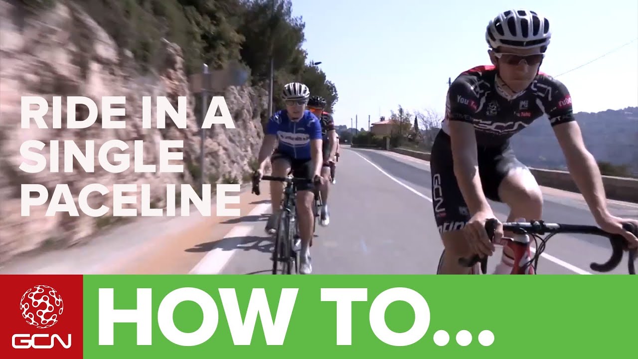 How To Ride Like The Pros - Go Faster In A Single Pace Line - YouTube