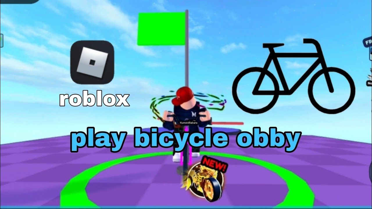 play bicycle obby in roblox - YouTube