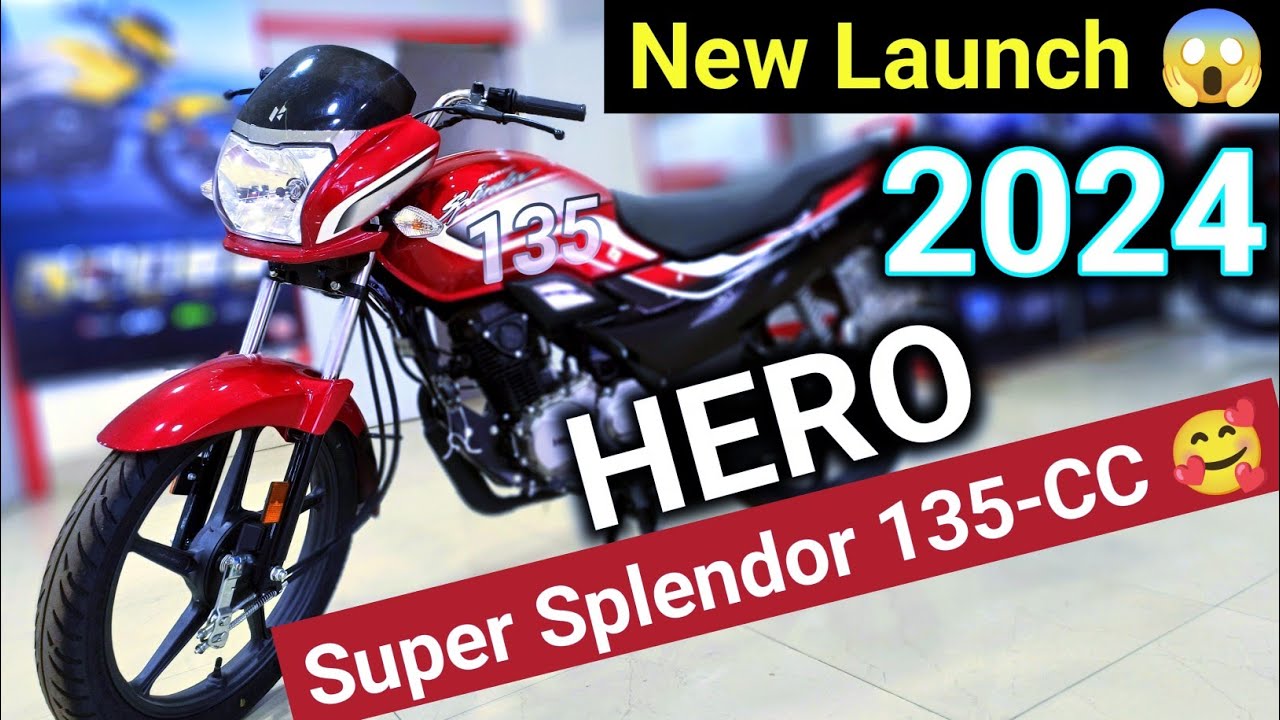 new launch 2024 hero super Splendor 135-CC 😱🥰 #supersplender #bikersrj ...