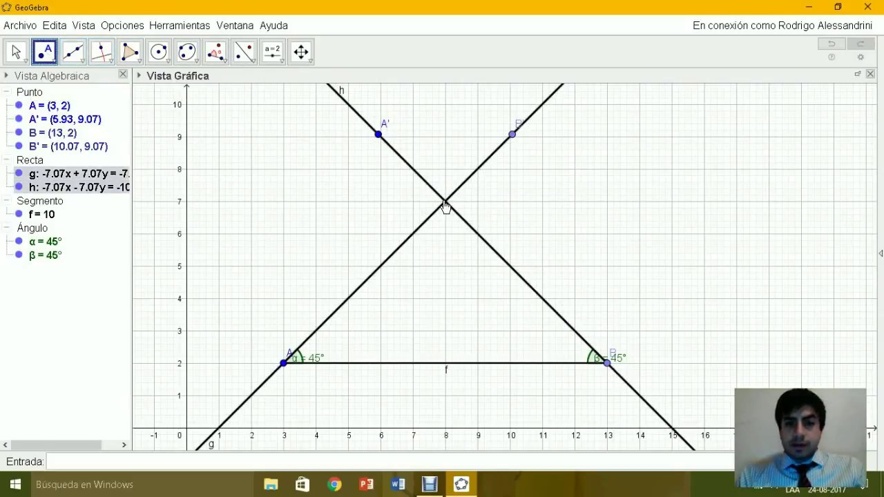 Construcción de triángulos usando Geogebra - YouTube