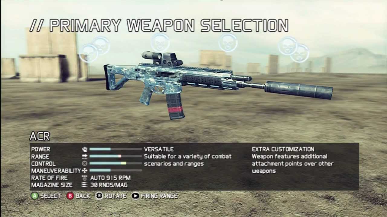 GHOST RECON FUTURE SOLIDER: ACR Customisation ( Rifleman Weapon ) - YouTube