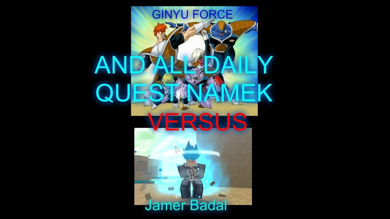 Roblox DBZ Final Stand Namek Daily Quest And Defeating Ginyu Force ...