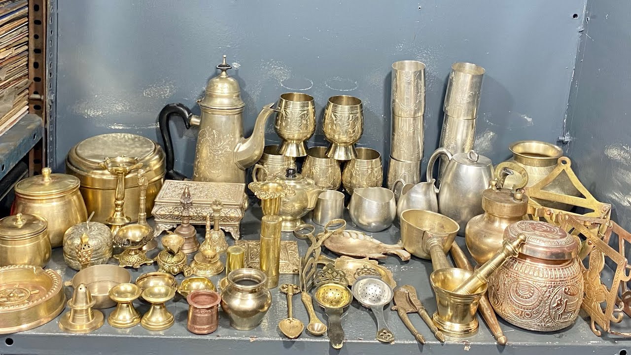 पुराना पितल का सामान 3 / Old Antique Items & Antique Collection New ...