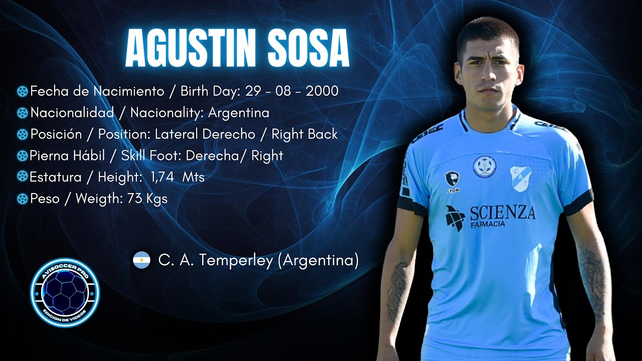 Agustin Sosa #4 // Lateral Derecho - Right Back // Temperley 2023 - YouTube