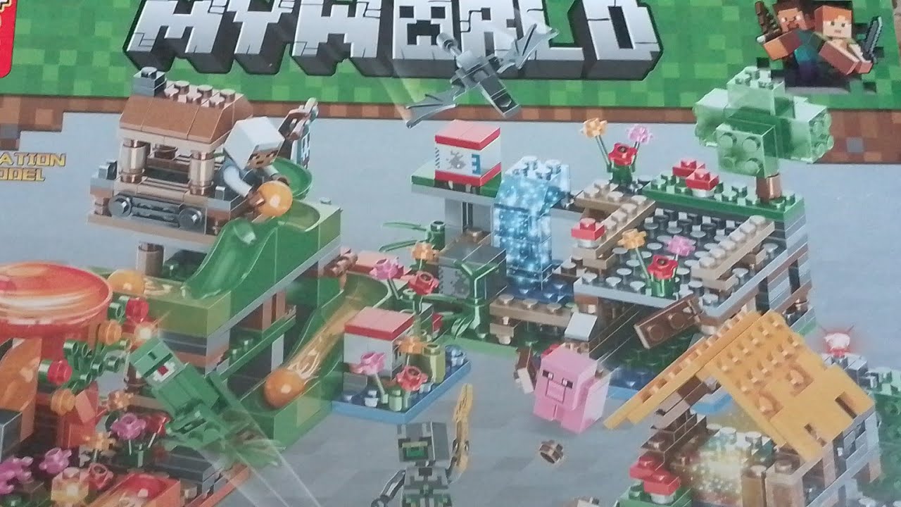 Распаковка и сборка Minecraft «My world» 2 - YouTube