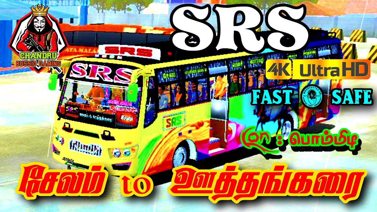 SALEM to UTHANGARAI 😍 SRS BUS LIVERY 💥 KRISHNA BUS MOD || 4K HD || 🔥# ...