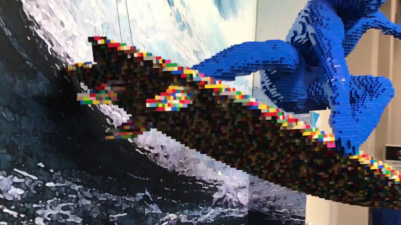 Lego surfboard lego blueman surfer bigwave surf - YouTube