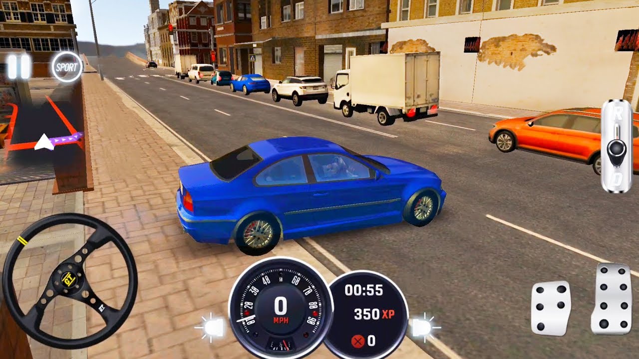 BMW E46 In Driving School Simulator Game - Android Gameplay FHD - YouTube