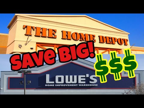 How to Save up to 25% off at Lowes and Home Depot