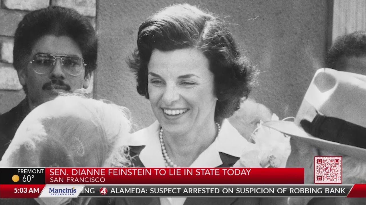 Sen. Dianne Feinstein to lie in state today - YouTube