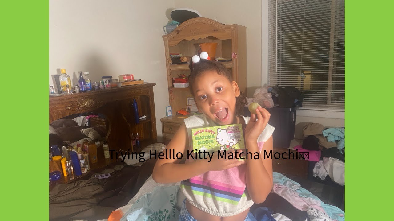 Trying out Hello Kitty Matcha Mochi!🍡 - YouTube