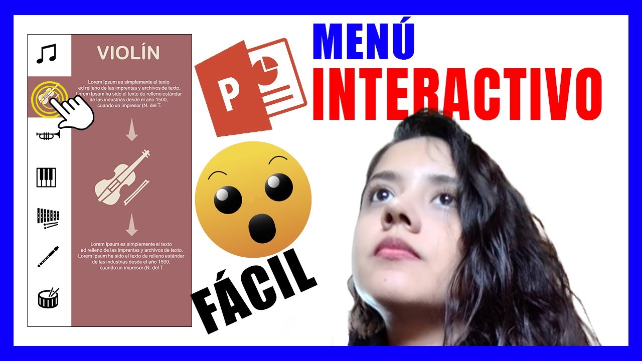Como hacer un MENÚ INTERACTIVO en PowerPoint FÁCIL Infografía - YouTube