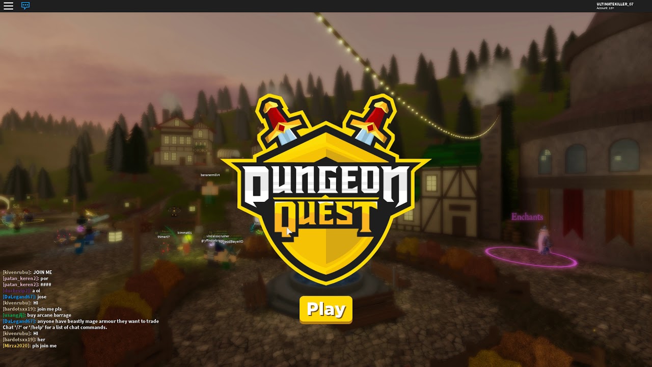 Roblox Dungeon Quest Gameplay -Leveling up at 1st - YouTube