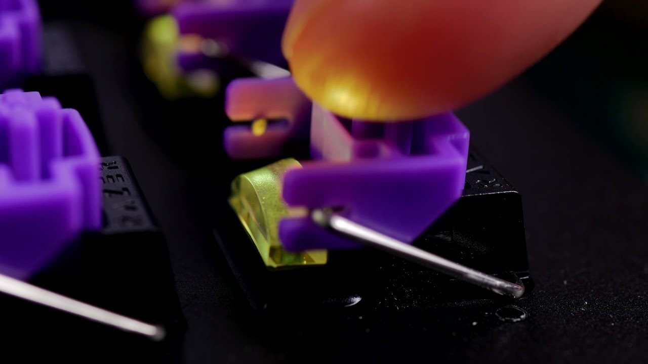 Razer Huntsman V2 ASMR unboxing with Purple Clicky Switches - YouTube