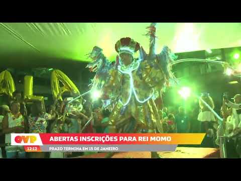 Aberta Inscrições para Rei Momo e Rainha do Carnaval