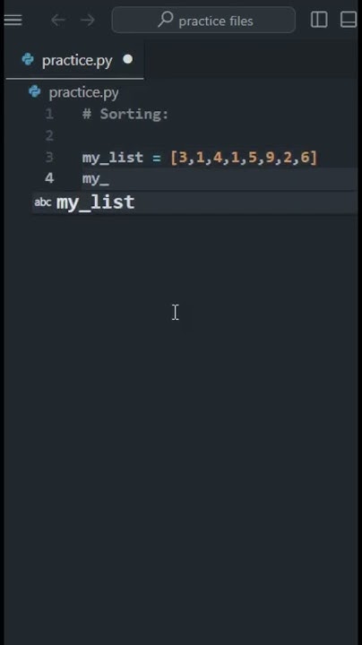 Sorting Python Pythonprogrammingcodinglearnpython Pythonforbeginners Youtube