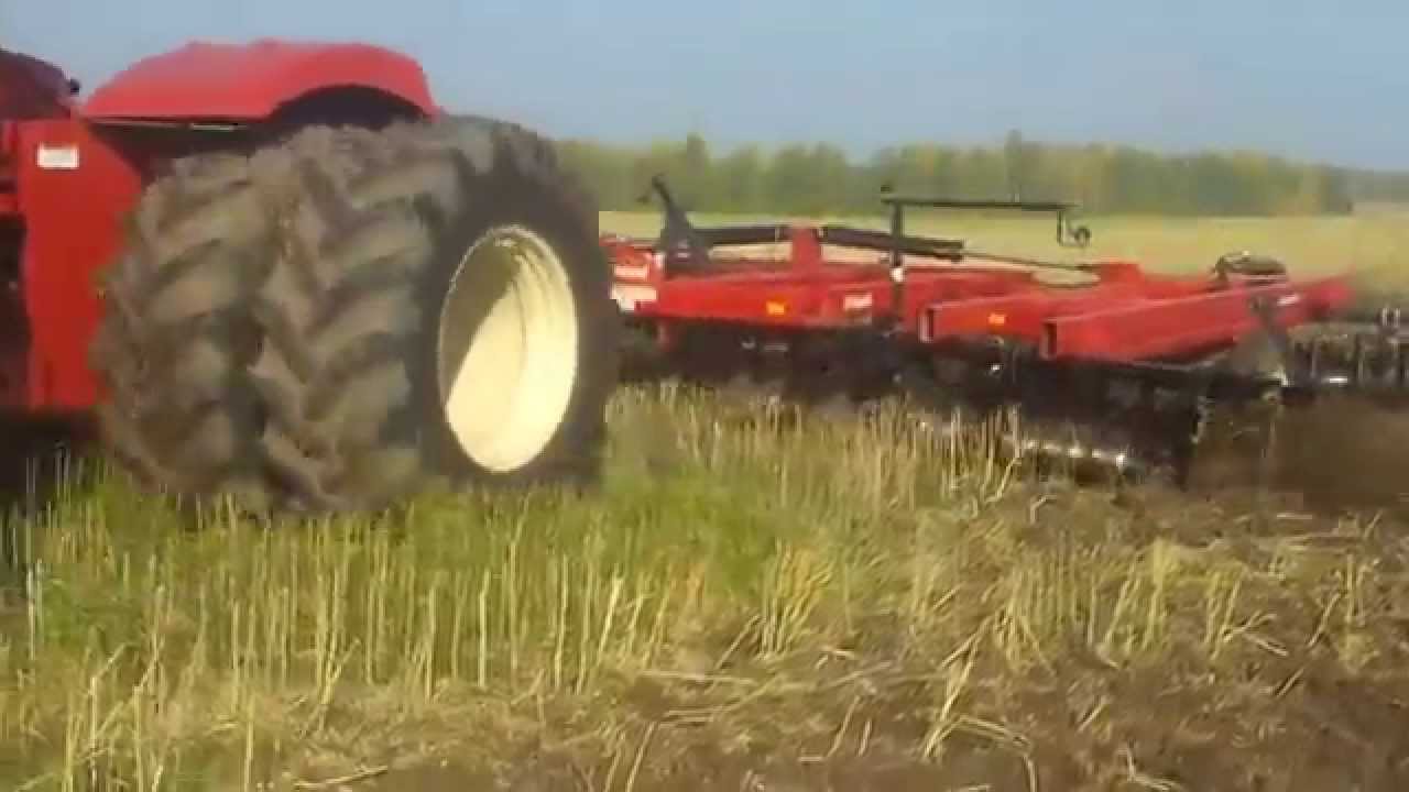 Tractor Versatile 435 + Дисковая борона TD700 9,9м 23.09.2014 г. - YouTube