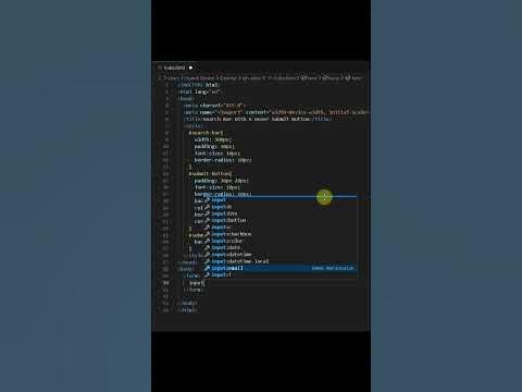 Creating a Stylish Search Bar with HTML & CSS @LugCode #html #css #htmltutorial #coding - YouTube