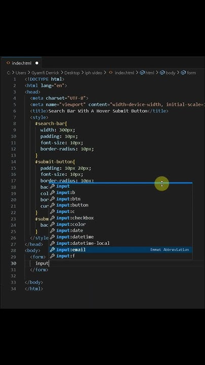 Creating A Stylish Search Bar With Html And Css Lugcode Html Css Htmltutorial Coding Youtube
