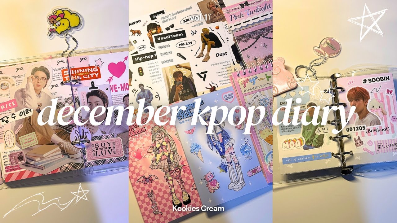 🦢🎀 𓍢ִ໋🌷͙֒ december kpop diary | new journal hauls unboxing, jin ...