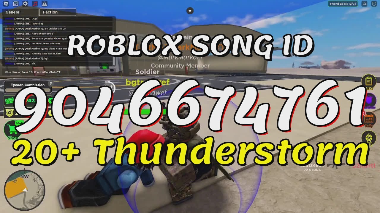 20+ Thunderstorm Roblox Song IDs/Codes - YouTube