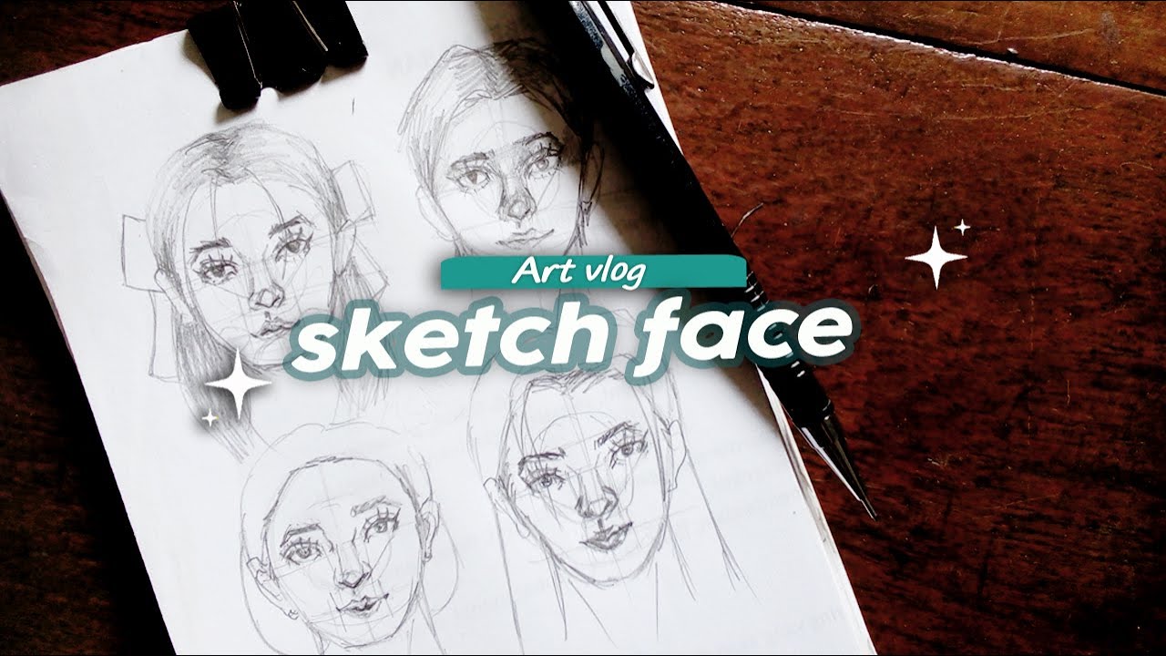 SKETCH FACE || How to make sketch face easy to beginner - YouTube