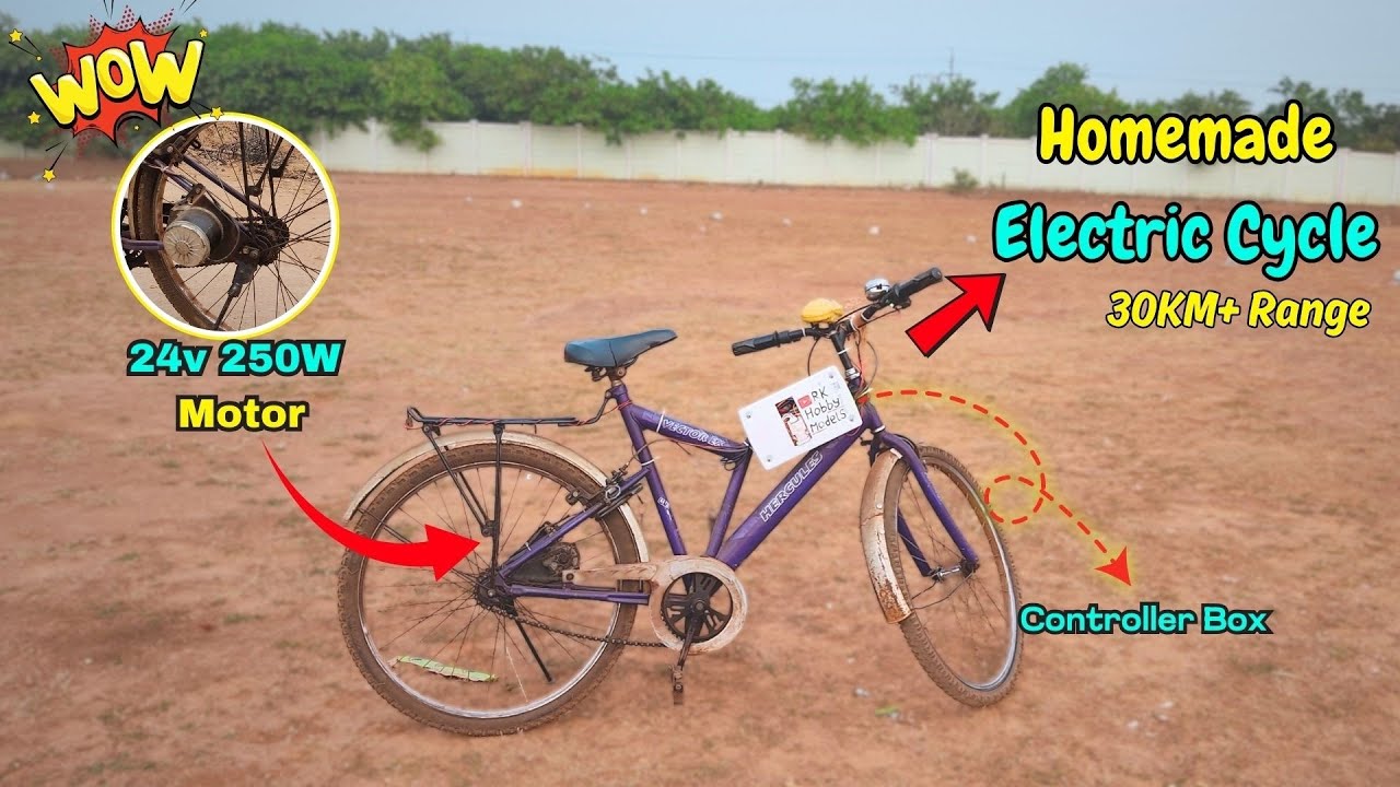 How To Make Electric Cycle At Home | घर पर Electric साईकिल बनाए | Fully ...