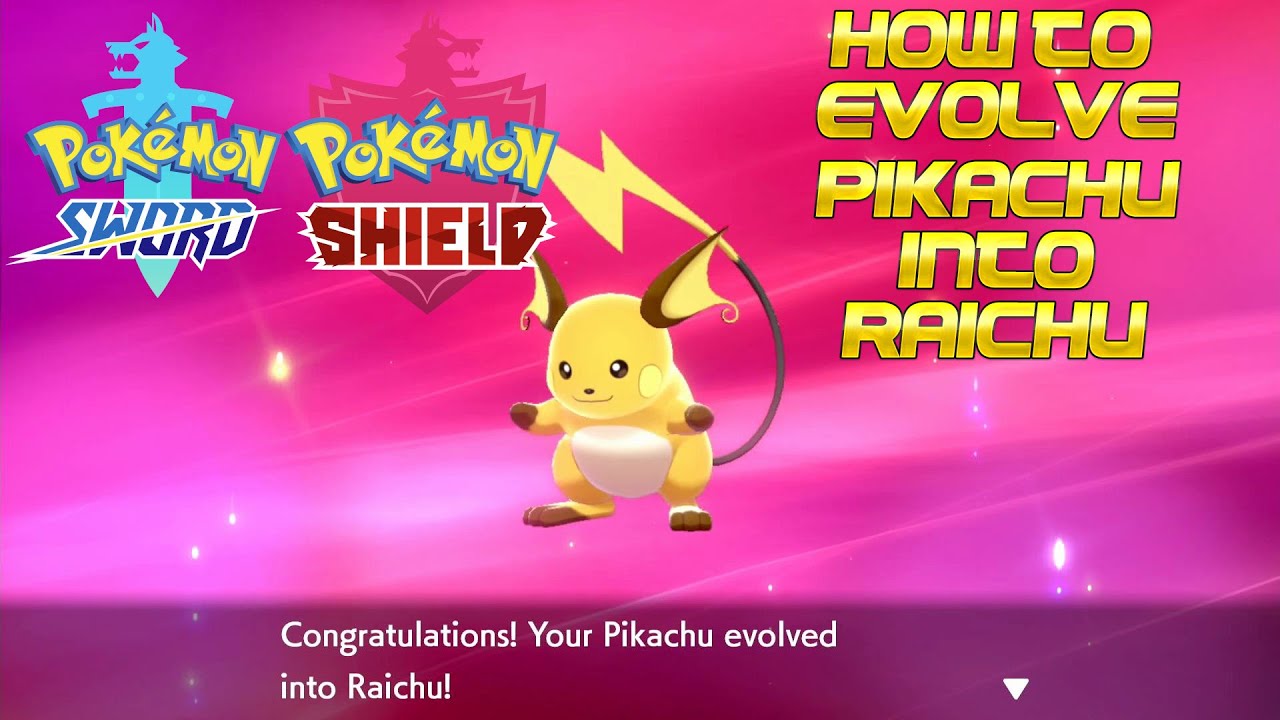Pokémon Sword and Shield - How to Evolve Pikachu into Raichu - YouTube