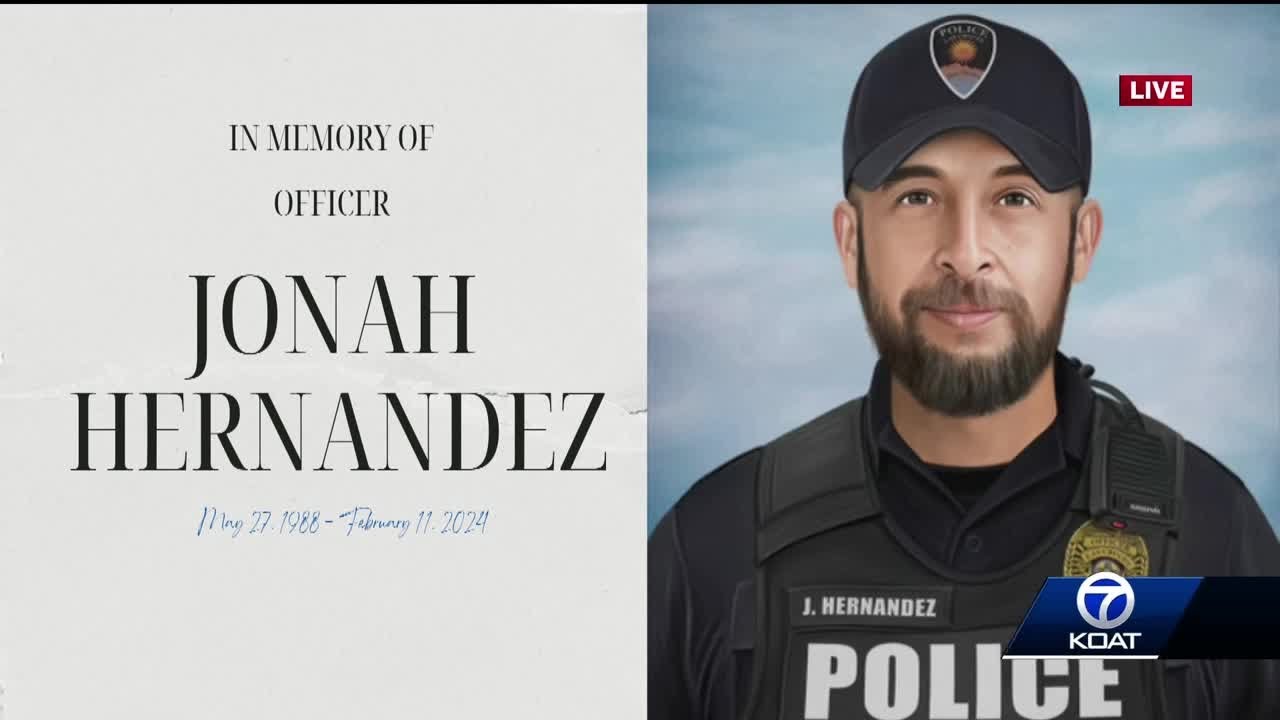 Funeral services for fallen police officer Jonah Hernandez - YouTube
