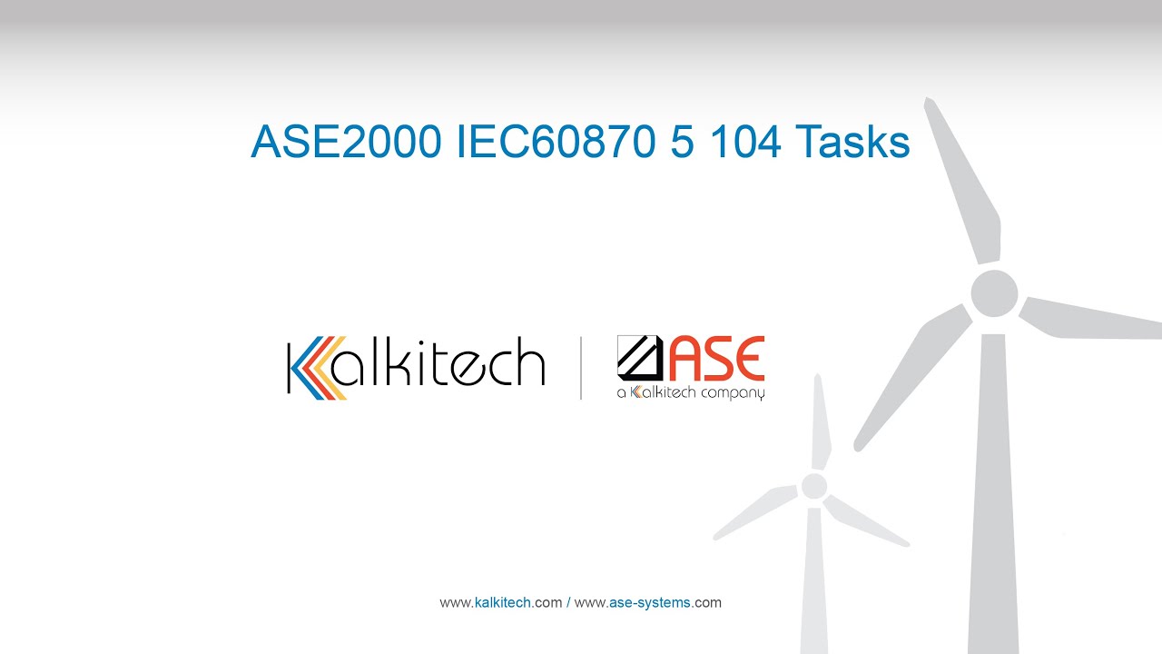 ASE2000 IEC 60870 5 104 Tasks - YouTube