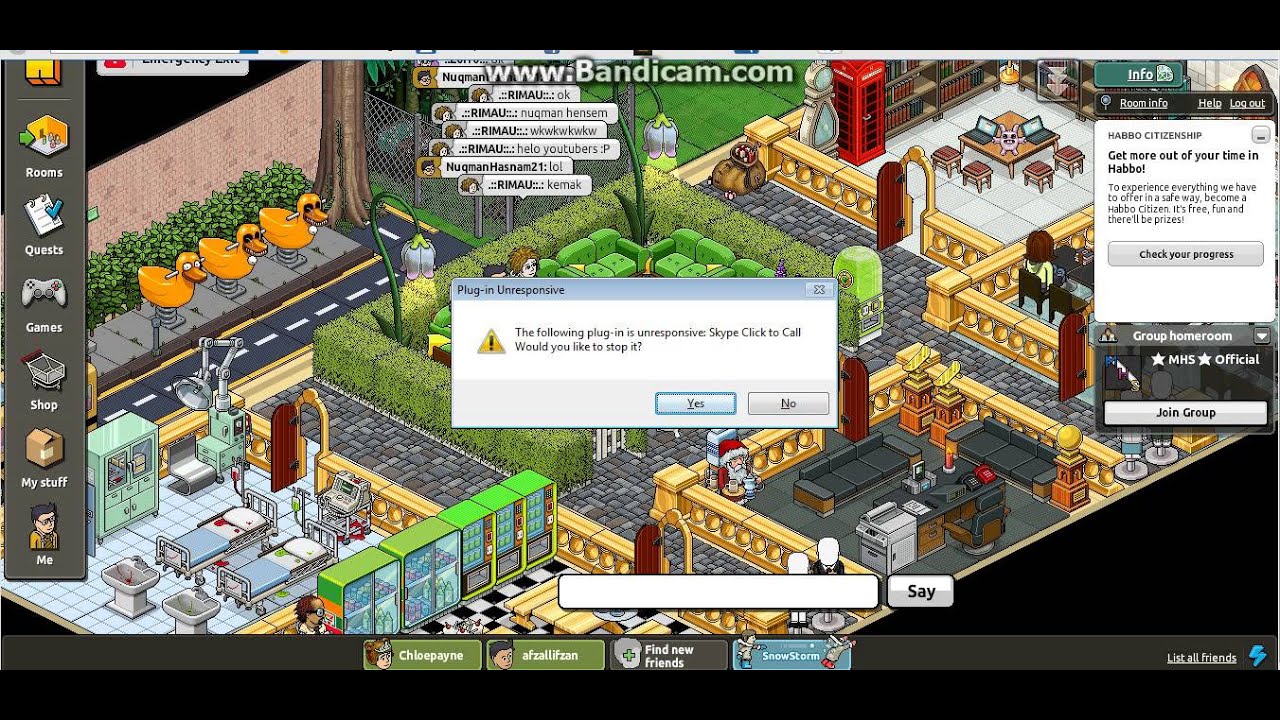 Habbo Hotel(at Malaysia High School) - YouTube