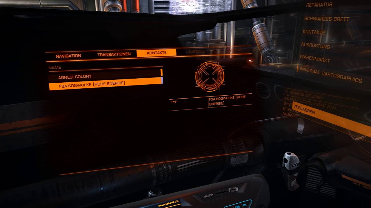 Elite Dangerous auf Deutsch: Einführung Teil 3 - Target Panel - YouTube