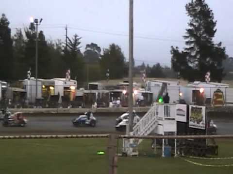 Wingless Sprint Car Crash @ Ocean Speedway 7/7/12 - YouTube