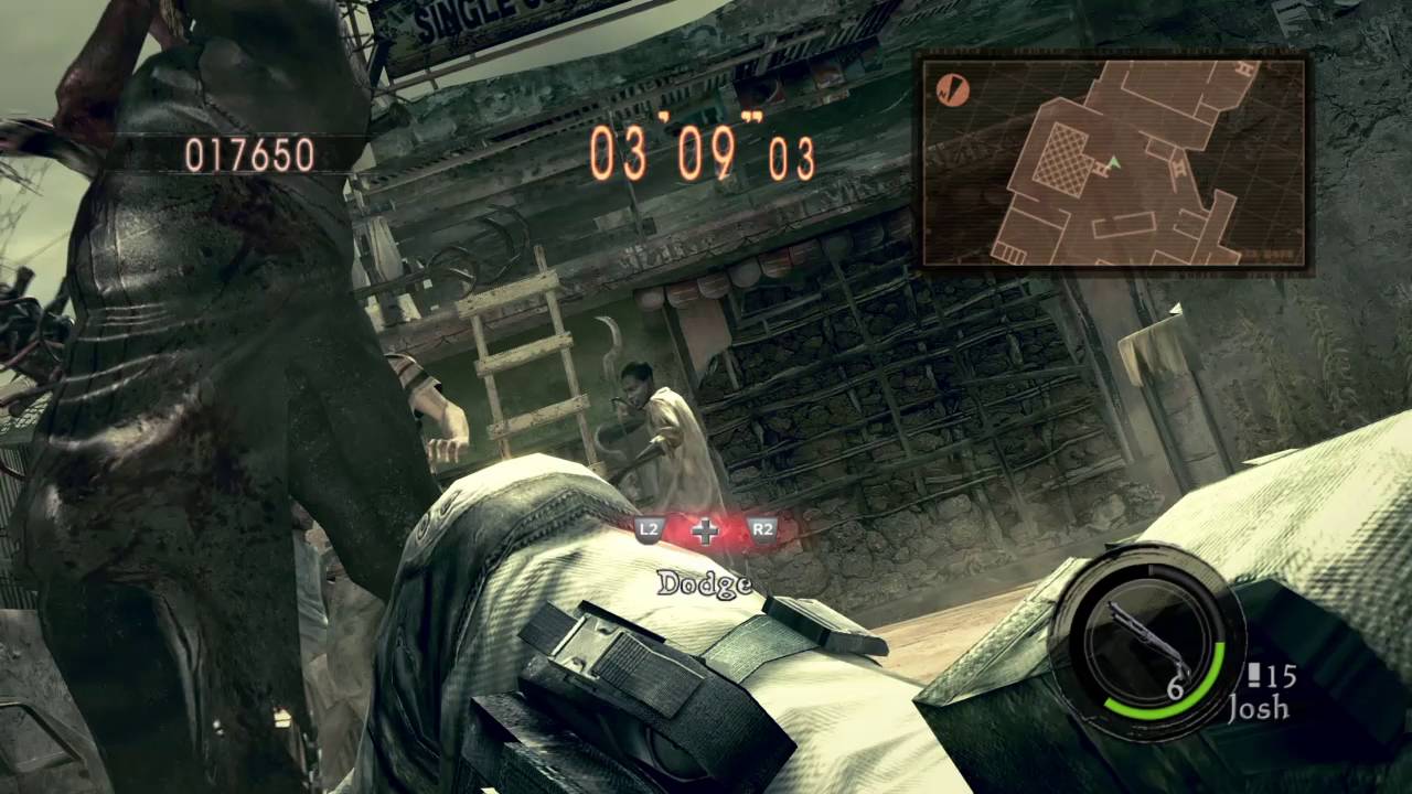 RESIDENT EVIL 5 josh axeman death - YouTube