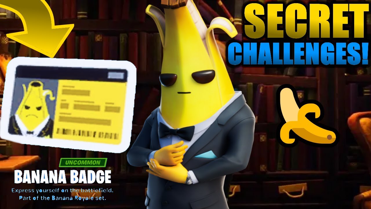 Agent Peely's Spy License Secret Challenges Guide 🔥 Fortnite - YouTube