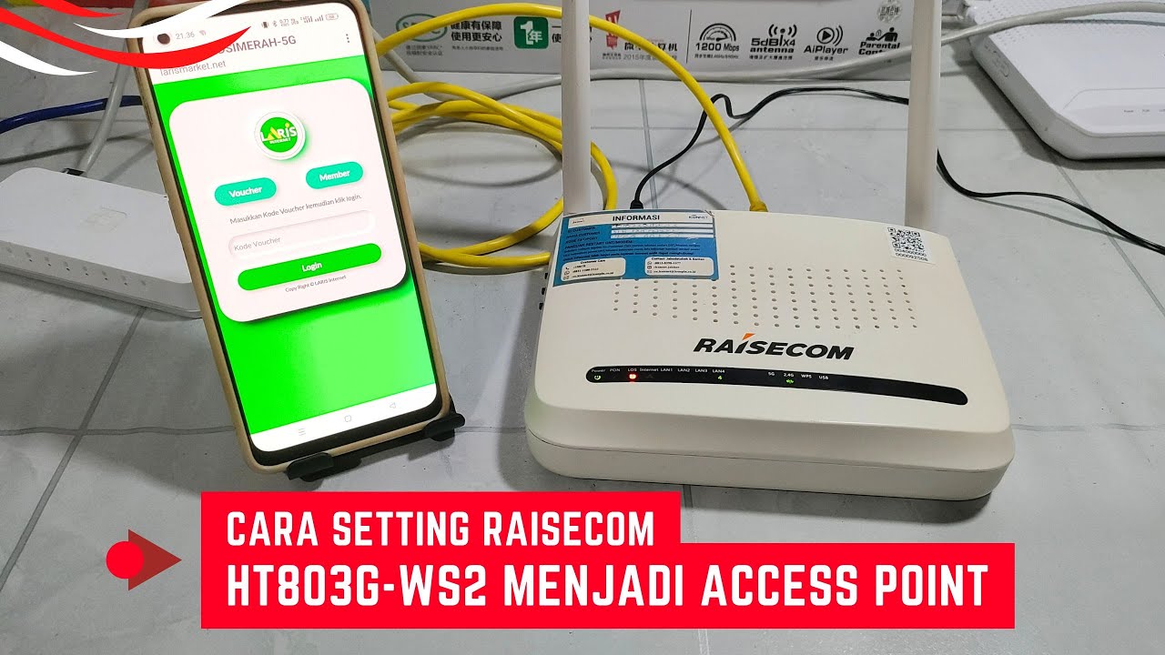 Cara Setting Raisecom HT803G-WS2 Menjadi Access Point Sampai Sukses - YouTube