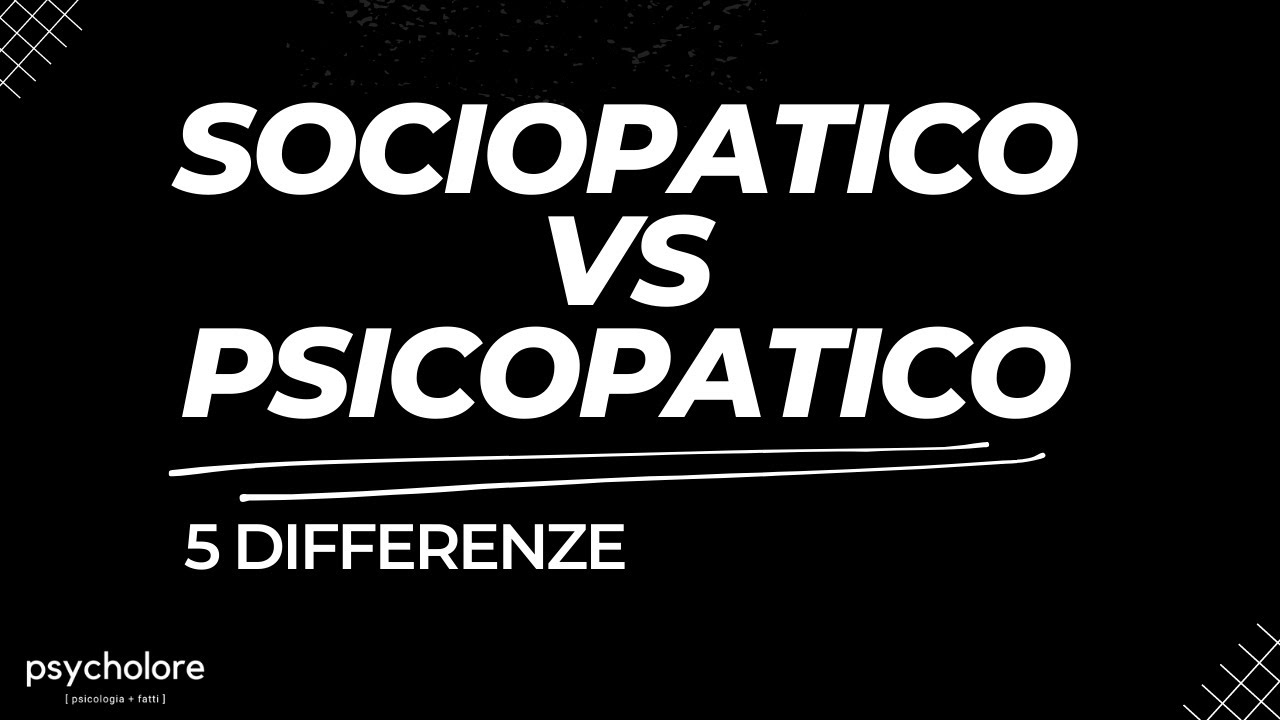 5 differenze tra un sociopatico e uno psicopatico - YouTube