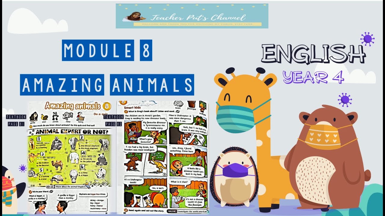ENGLISH YEAR 4 MODULE 8 AMAZING ANIMALS TEXTBOOK PAGE 81 AND 82 ...