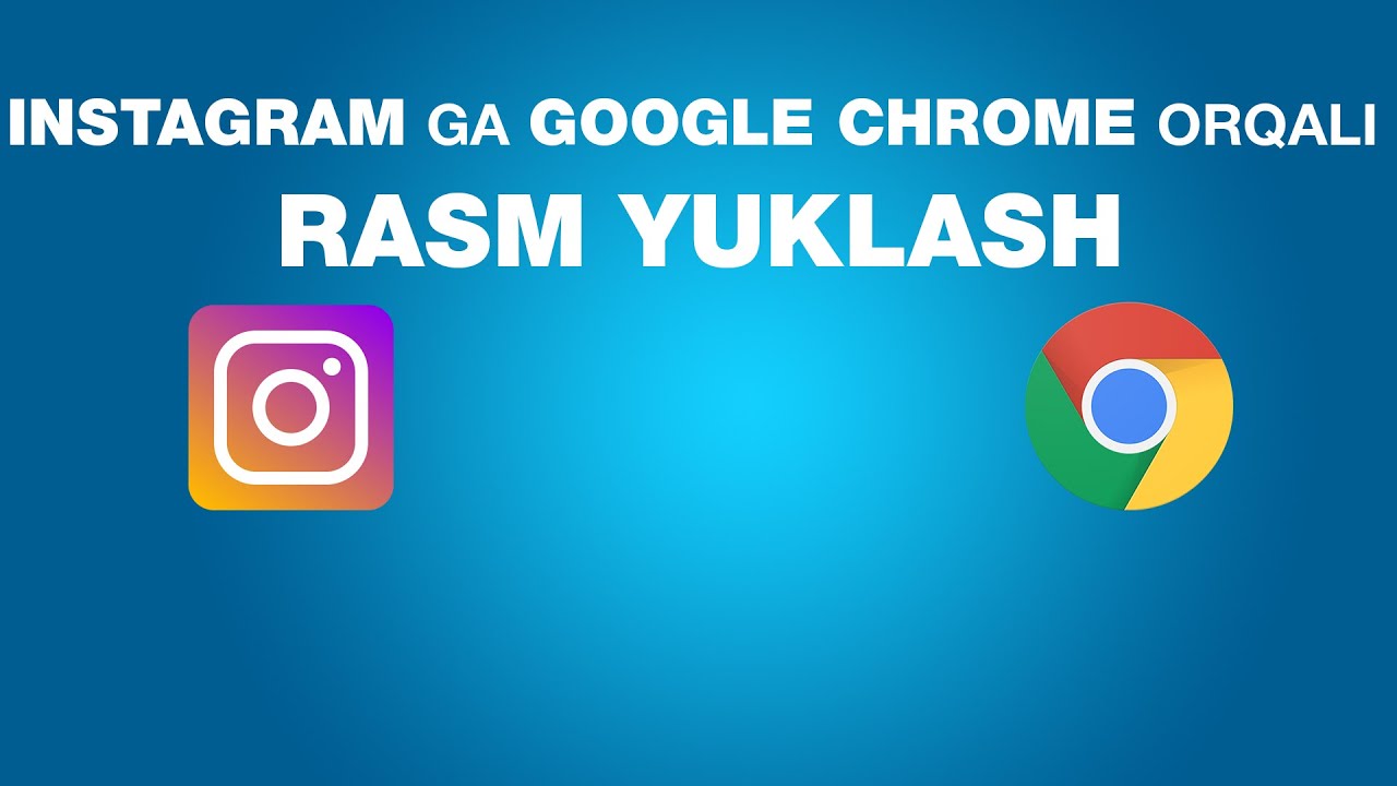Instagramga kompyuter orqali rasm qo`yish - YouTube