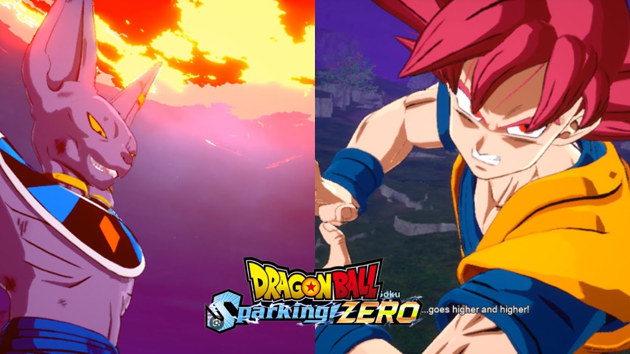 Lord Beerus (Sphere of Destruction) Vs Goku God KamehameHaa! Sparking ...