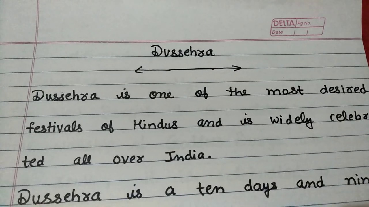 smartest and easiest paragraph on Dussehra festival 2019 English in ...