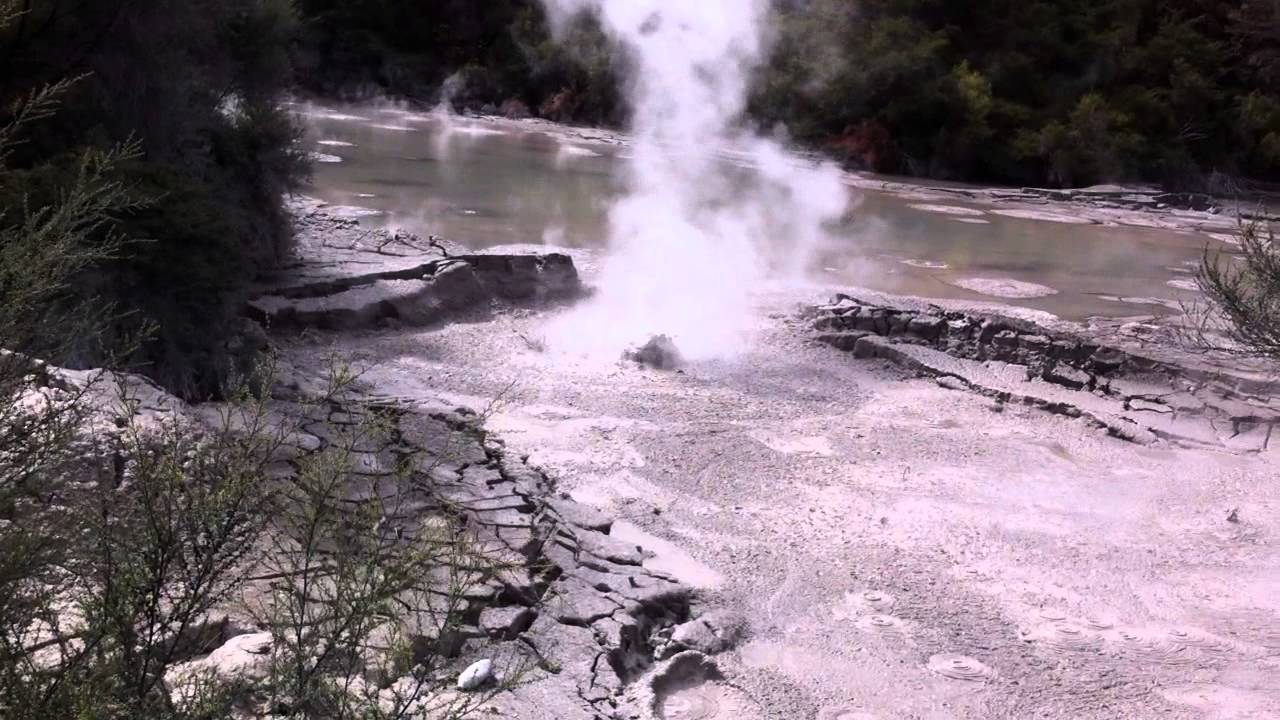 Boiling Mud, Waiotapu, Rotorua - YouTube