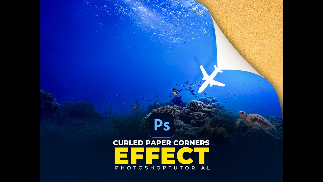 Realistic Curled Paper Effects in Photoshop -اردو / हिंदी - YouTube