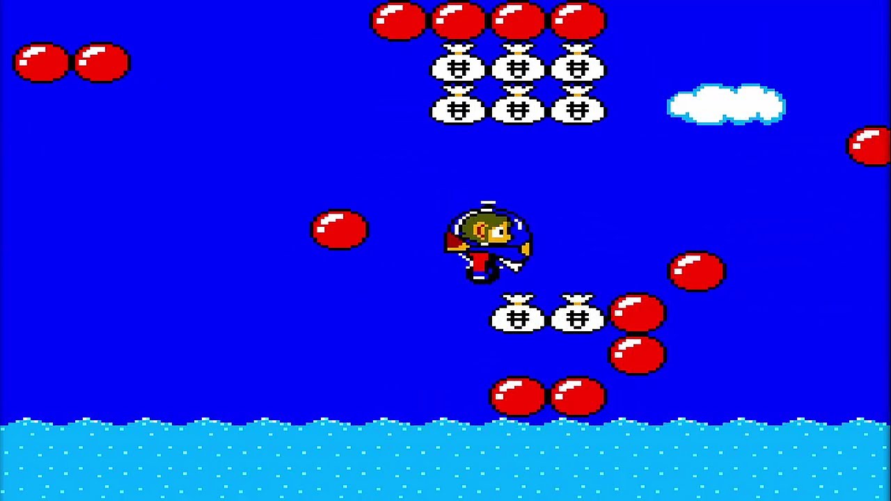 Alex Kidd in Miracle World - Como pegar todo o dinheiro da fase do ...