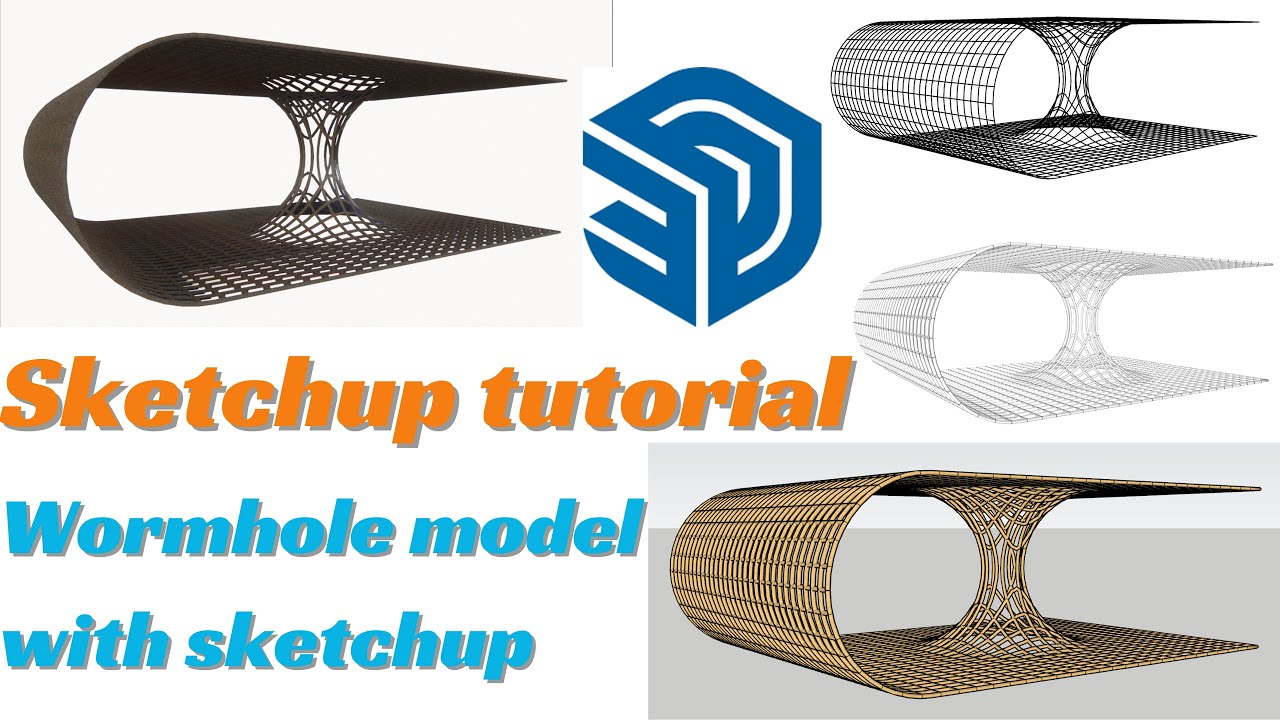 Sketchup tutorial - How to make wormhole model with sketchup. #sketchup ...
