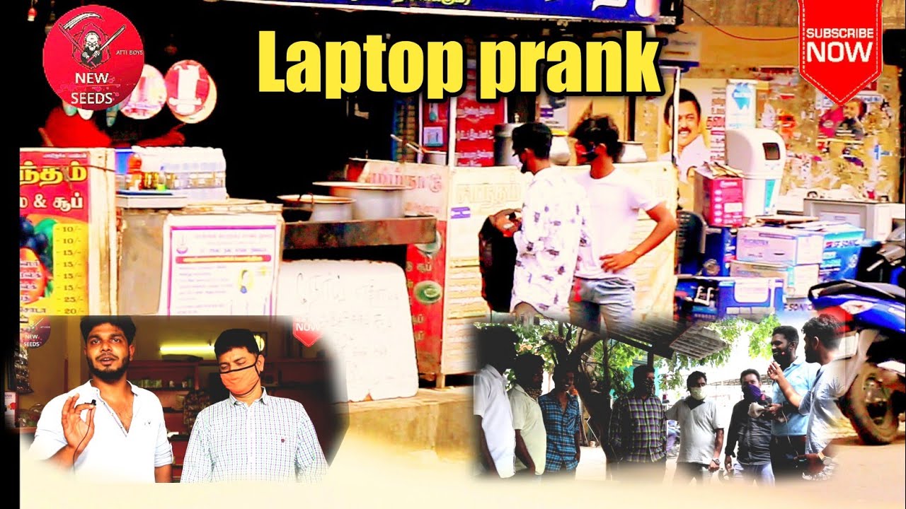 Laptop prank - YouTube