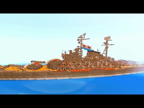 Minecraft | Fictional Soviet "Small Battleship" (they're still big btw ...